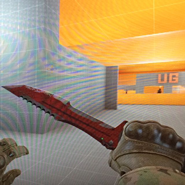 CSGO Huntsman Knife Crimson Web FT, Hobbies & Toys, Toys & Games on ...