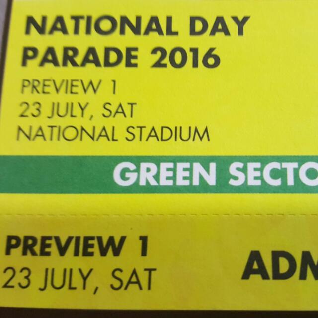 NDP 2016 Preview-1 Ticket to Swap With Preview-2, Tickets & Vouchers ...