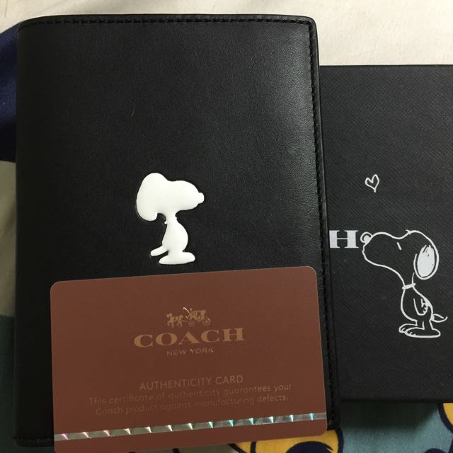 Snoopy X Coach Limited Edition Passport Holder, Luxury, Bags & Wallets ...
