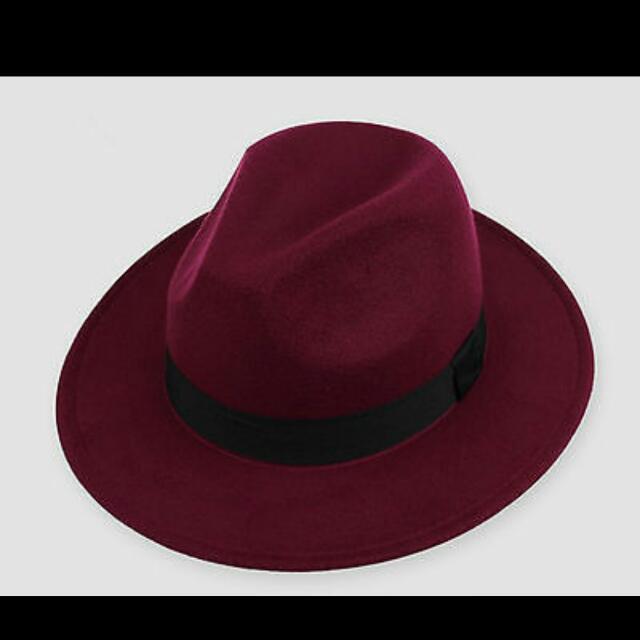 WIDE BREAM PANAMA FELT HAT UNISEX, Luxury on Carousell