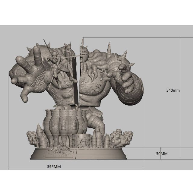 [PO] One Piece Yume Roronoa Zoro vs Pica Resin Statue, Bulletin Board ...