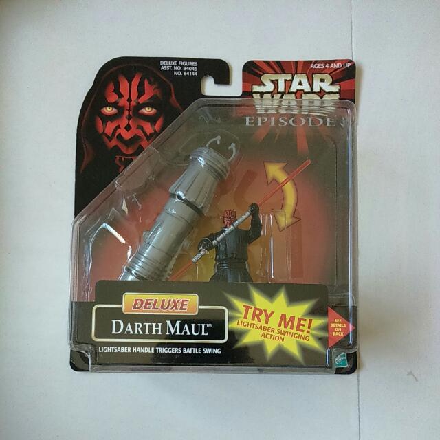 Star Wars Episode 1 Deluxe Darth Maul Lightsaber Handle Trigger Battle ...