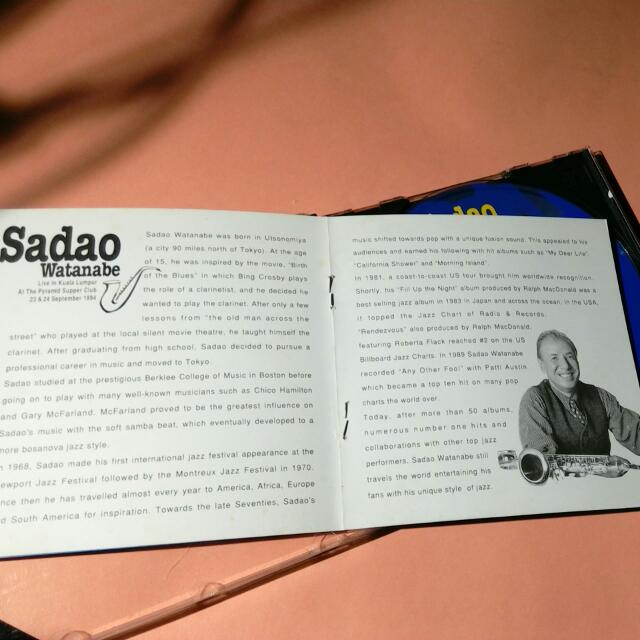 CD of Sadao Watanabe, Hobbies & Toys, Music & Media, CDs & DVDs on ...