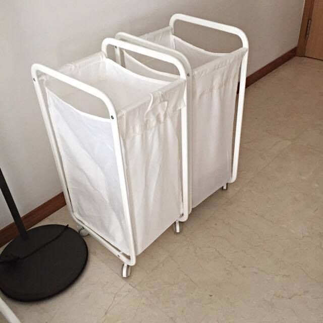 Ikea Laundry Basket on wheels, Furniture & Home Living, Home ...