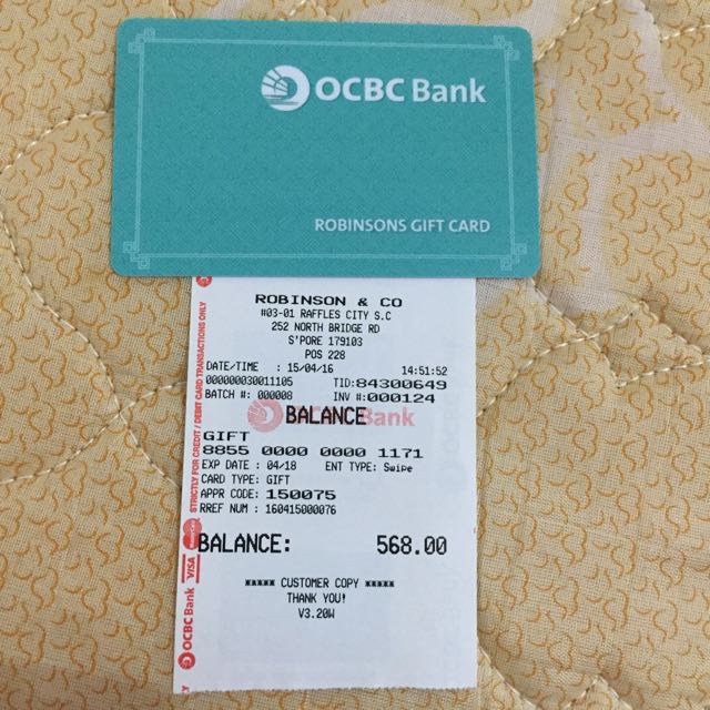 Robinson gift Card, Tickets & Vouchers, Vouchers on Carousell