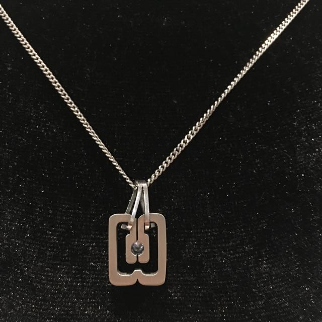 Stainless Steel Square Pendant W Crystal Centre, Everything Else on ...