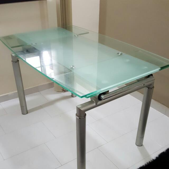 Preloved extendable dining table, Furniture & Home Living, Furniture ...