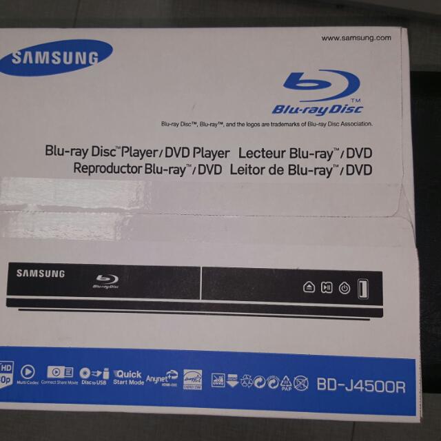Samsung Brand New Blu Ray DVD Player With USB connection Great ...