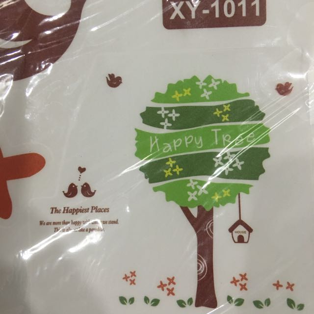 Wall Sticker - Happy Tree, Hobbies & Toys, Stationery & Craft ...