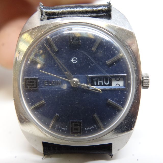Elgin Blue Dial Vintage Watch, Hobbies & Toys, Memorabilia ...