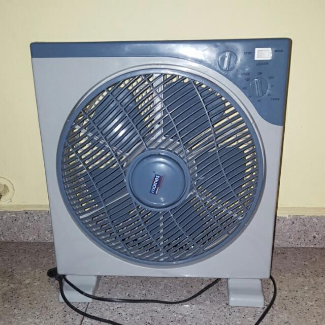 Square Box Fan, Furniture & Home Living, Lighting & Fans, Fans on Carousell