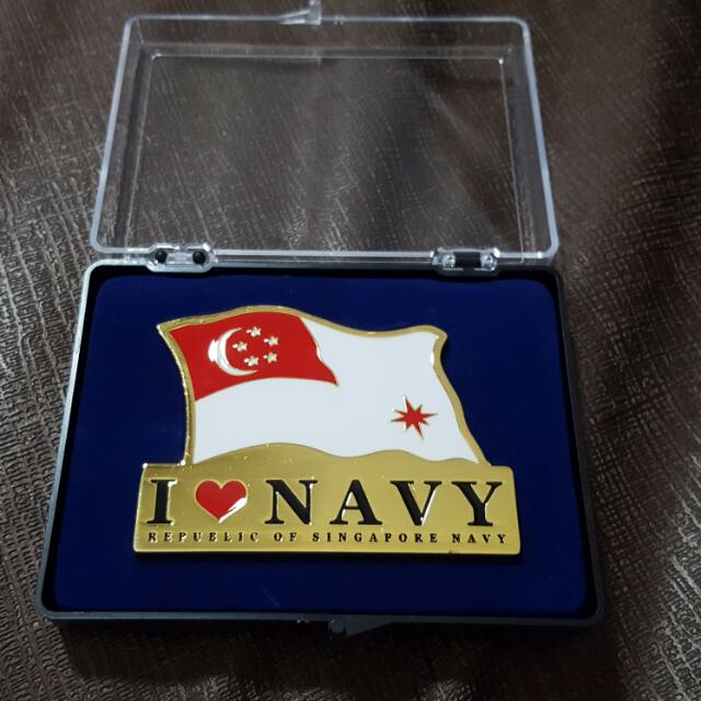 SAF NAVY SOUVENIR PIN, Men's Fashion, Tops & Sets, Formal Shirts on ...
