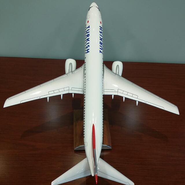 Turkish Airline Plane Model - Boeing 737-800, Furniture & Home Living ...