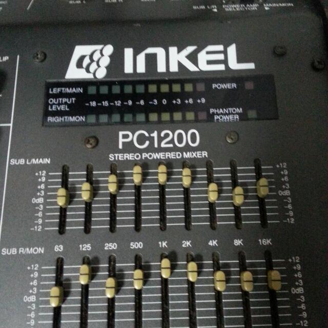Inkel PC1200 12 Channel Audio Mixer with Build-in Amplifier. (920 watts), Audio, Soundbars ...