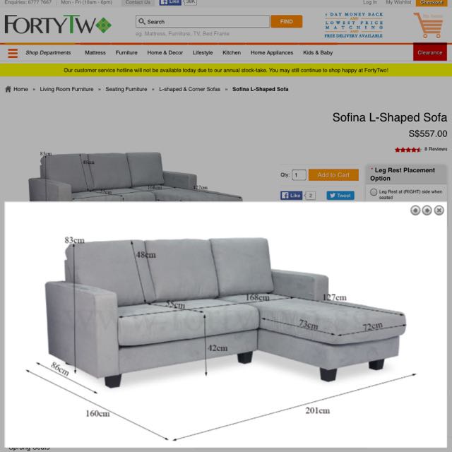 Sofina L-Shaped Sofa, Furniture & Home Living, Furniture, Sofas on ...