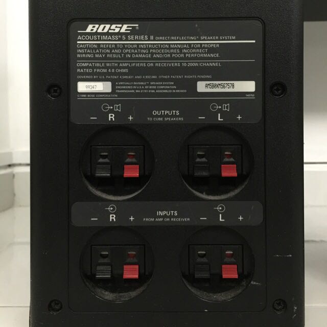 RESERVED - BOSE ACOUSTIMASS 5 SERIES II (AM5 Series 2) SPEAKERS SYSTEM, Computers & Tech, Parts ...