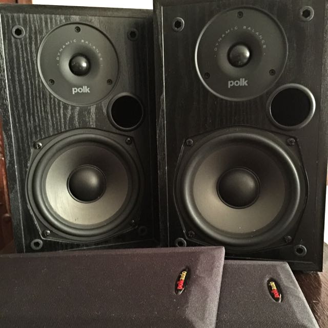 PolkAudio R15 2ways Bookshelf Speaker, Furniture & Home Living ...