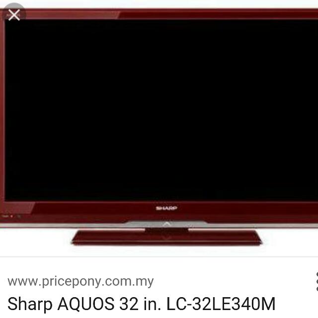 Sharp Aquos 32" LED TV, TV & Home Appliances, Washing Machines and Dryers on Carousell