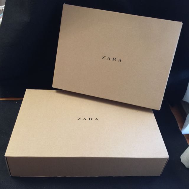 Zara禮品包裝紙盒/禮物盒/收納盒/禮盒包裝盒/空盒/空紙盒, 家具及居家用品, 居家改善及收納用品, 收納箱及袋在旋轉拍賣