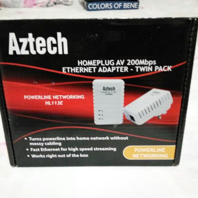 Aztech Homeplug AV 200mbps, Computers & Tech, Parts & Accessories ...