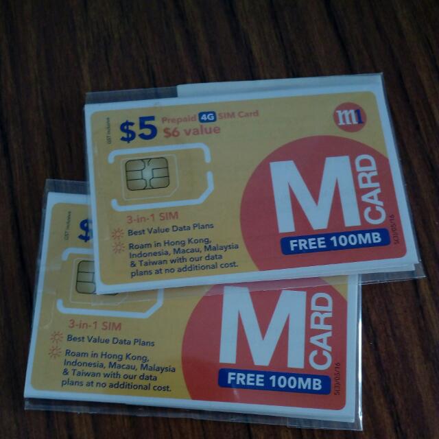 M1 Prepaid Card, Everything Else on Carousell