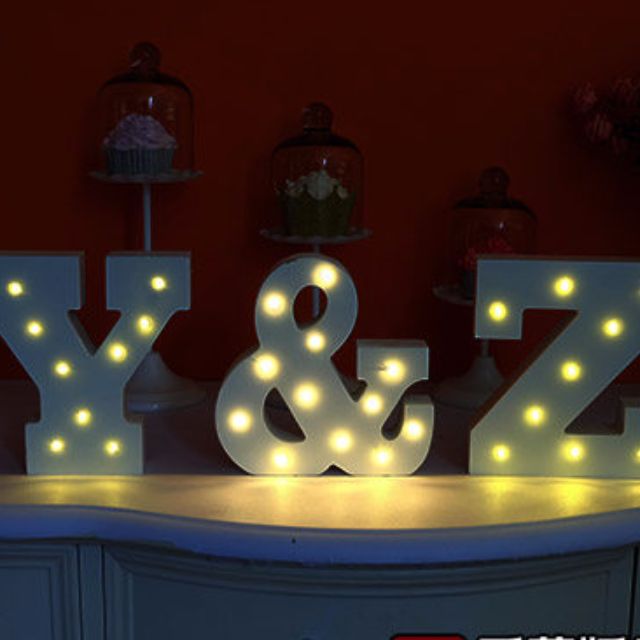 *Brand New* Light Bulb Alphabets Letters Light Marquee, Furniture ...