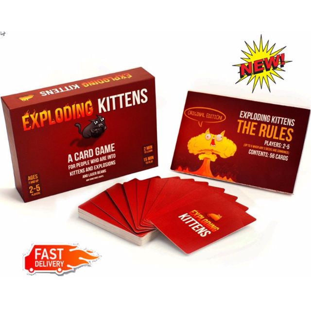 Exploding Kittens, Hobbies & Toys, Toys & Games on Carousell