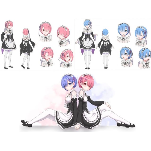 [PO] RE:ZERO Ram & Rem Cosplay, Bulletin Board, Preorders on Carousell