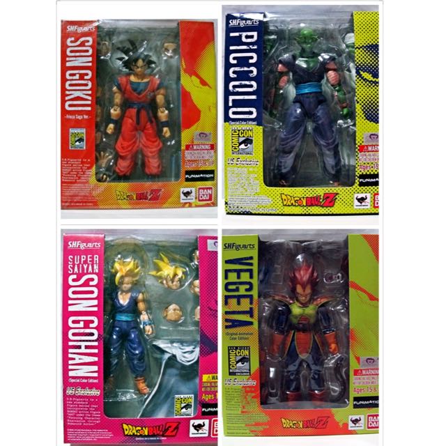 SHF S.H Figuarts SDCC Gohan Piccolo Vegeta Goku, Hobbies & Toys, Toys ...