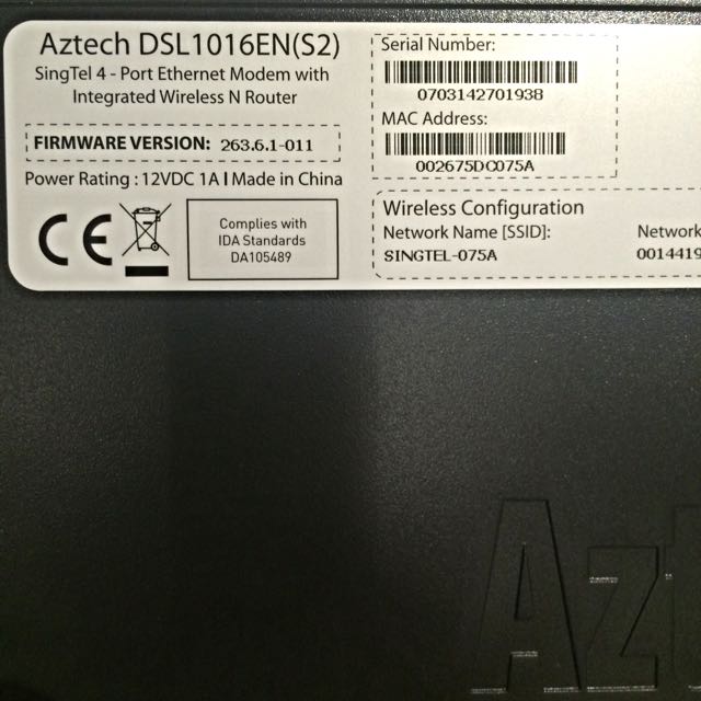 Aztech DSL 1016EN 4 Port Ethernet Modem With Integrated Wireless N ...