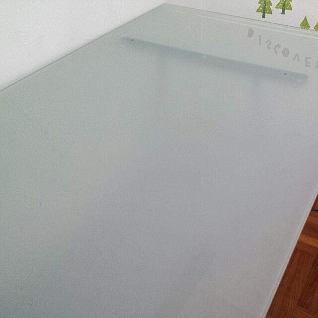 Frosted Glass Top Table, Furniture & Home Living, Furniture, Tables ...