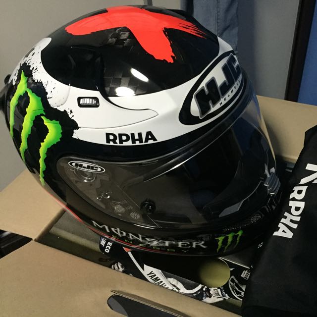 HJC RPHA 10 Plus Lorenzo CARBON, Car Accessories on Carousell