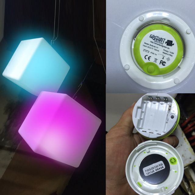 Smart & Green Dice LED Cube Design Lights 7 Colour Changing, Everything ...