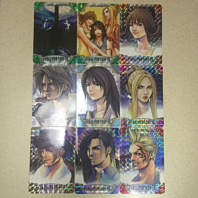Final Fantasy 8 Bandai 1999 Collectible Cards #rare, Hobbies & Toys ...
