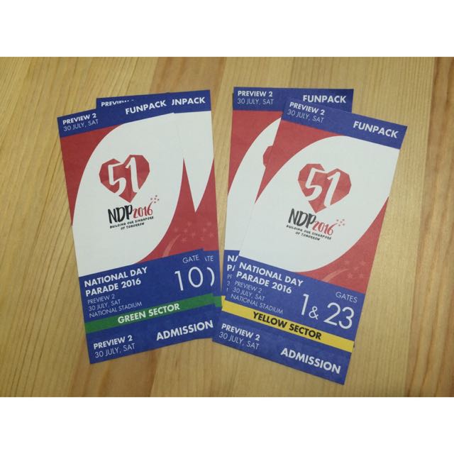 [Reserved] Ndp Preview 2 Ticket, Tickets & Vouchers, Local Attractions ...