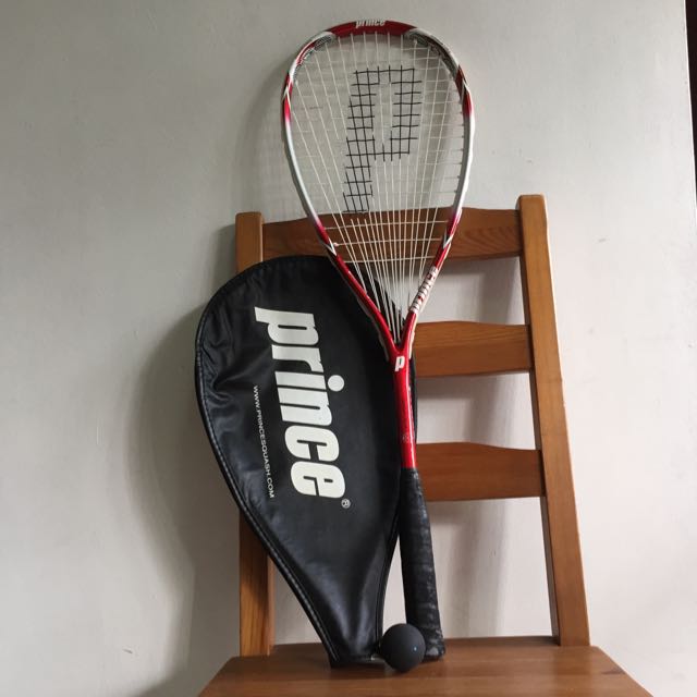Prince Squash Racquet - Titanium Force Viper, Sports Equipment, Sports ...