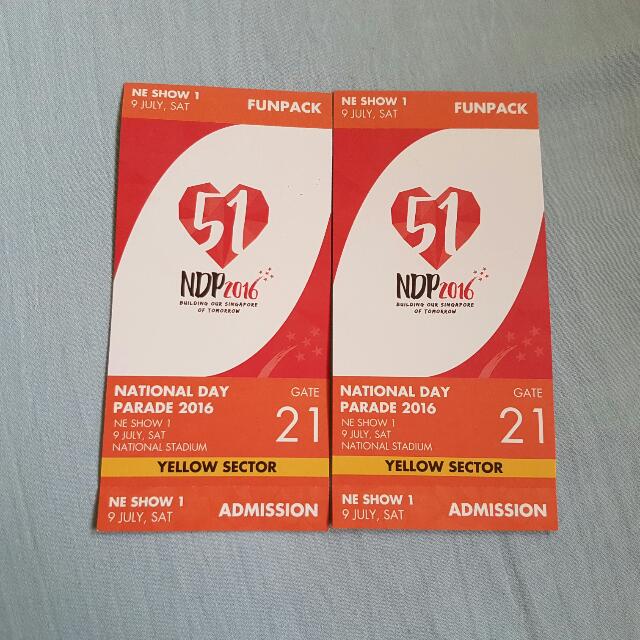 NDP TICKETS, Tickets & Vouchers, Event Tickets on Carousell