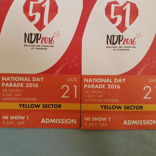 NDP TICKETS, Tickets & Vouchers, Event Tickets on Carousell