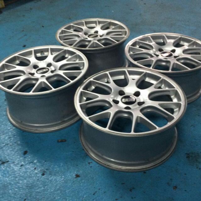18" BBS CH-R (Staggered) - Original, Car Accessories on Carousell