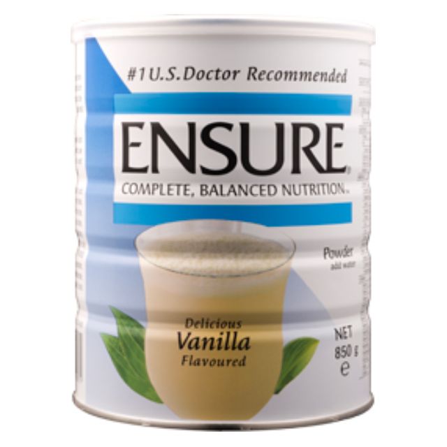 ENSURE Milk Powder - Vanilla (850g) - Complete, balanced nutrition for ...