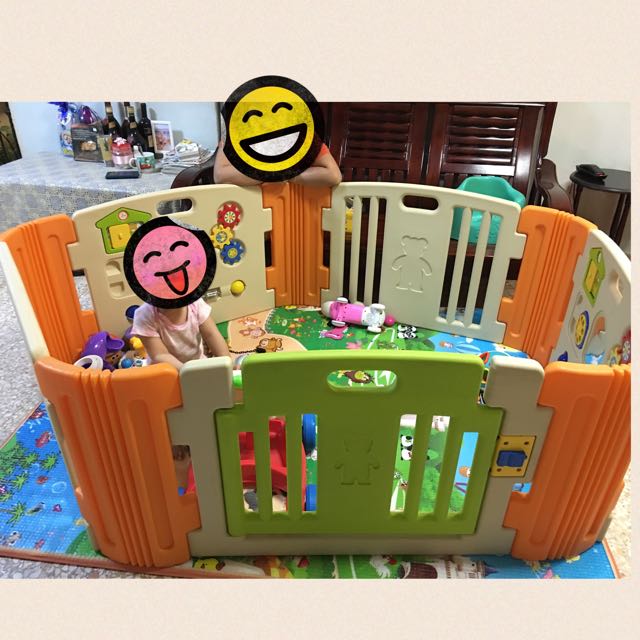 Haenim Play Guard / Play yard 6 Panels, Babies & Kids, Infant Playtime ...