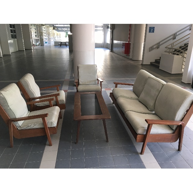 Vintage Sofa set, Furniture & Home Living, Furniture, Sofas on Carousell