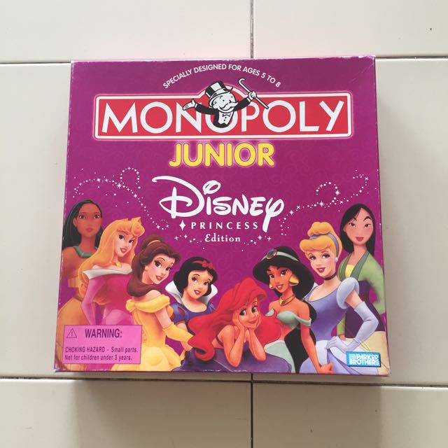 Disney Monopoly Junior (Princess Edition), Hobbies & Toys, Toys & Games ...