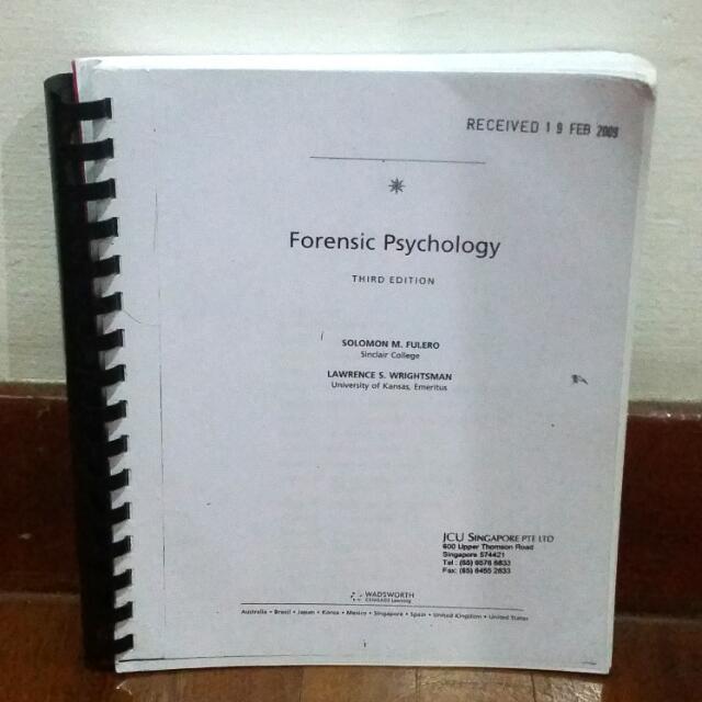 Forensic Psychology (3rd Ed), Hobbies & Toys, Books & Magazines ...