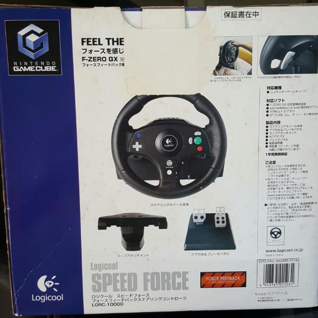 Logicool Speed Force Steering Wheel For Gamecube **Reserved**, Hobbies ...