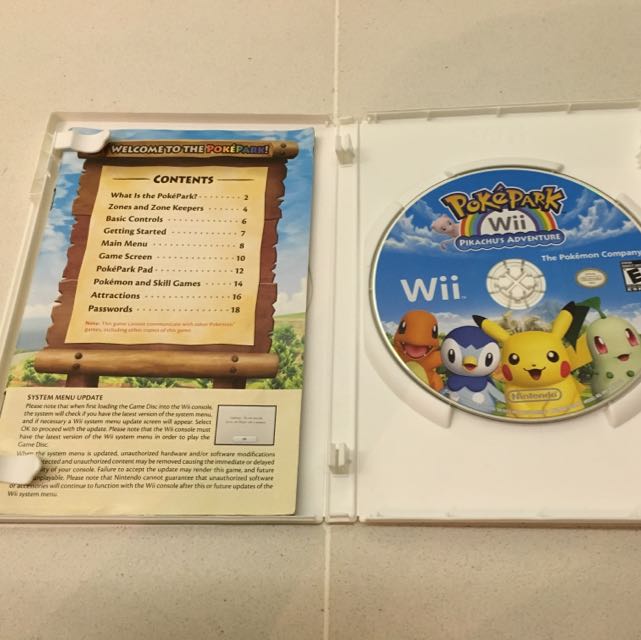 Wii Game - PokePark, Pikachu's Adventure, Hobbies & Toys, Toys & Games ...