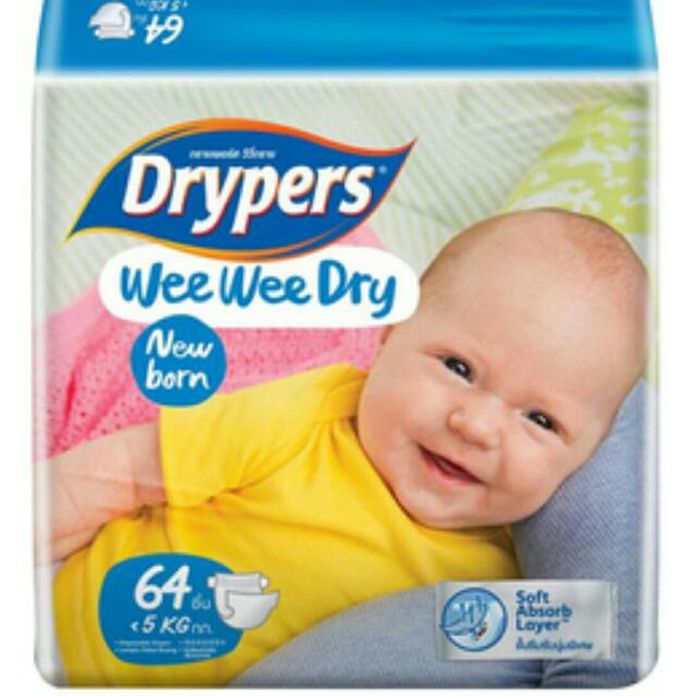Drypers Newborn Diapers, Babies & Kids, Bathing & Changing, Diapers ...