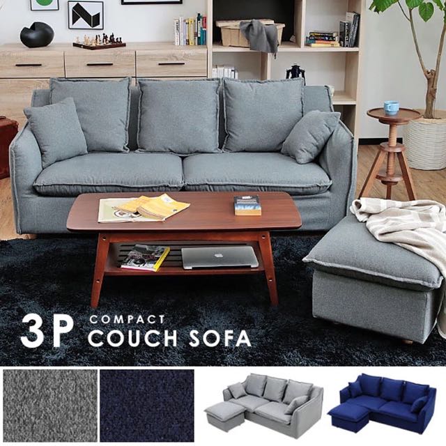 #SF005 Japanese Style Fabric Sofa, Furniture & Home Living, Furniture ...