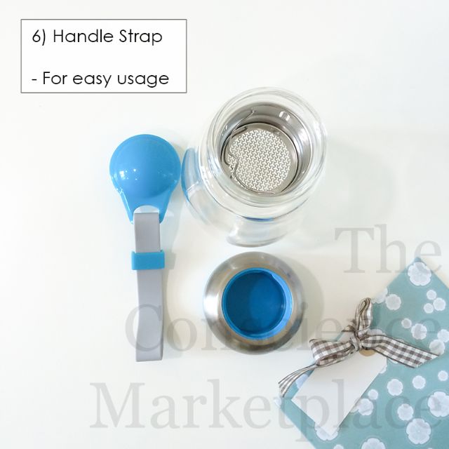 [Sold Out] Penguin Fruit and Tea Infuser Bottle, Bubble Blue Glass ...