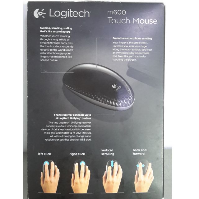 Logitech M600 Touch Mouse *Unifying*, Computers & Tech, Parts ...